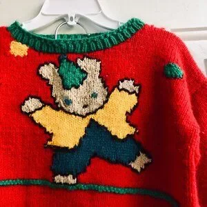 Hand Knitted | Shirts & Tops | Kids 23t Vintage Hand Knit Baby Sweater ...